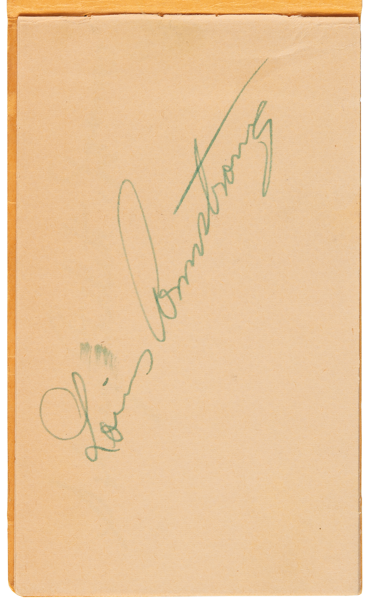 Louis Armstrong Signature | RR Auction