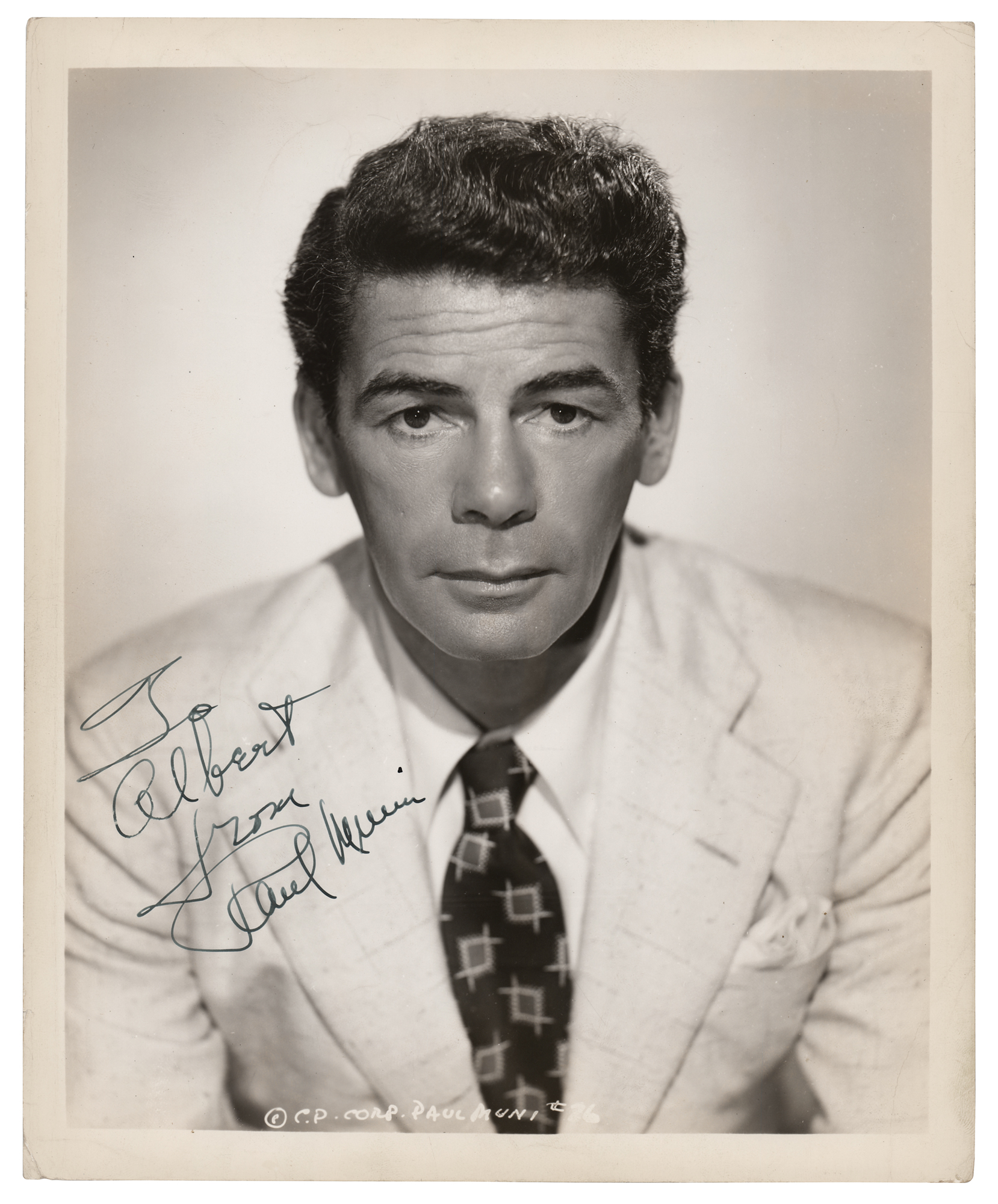Paul Muni Signed Photograph | RR Auction
