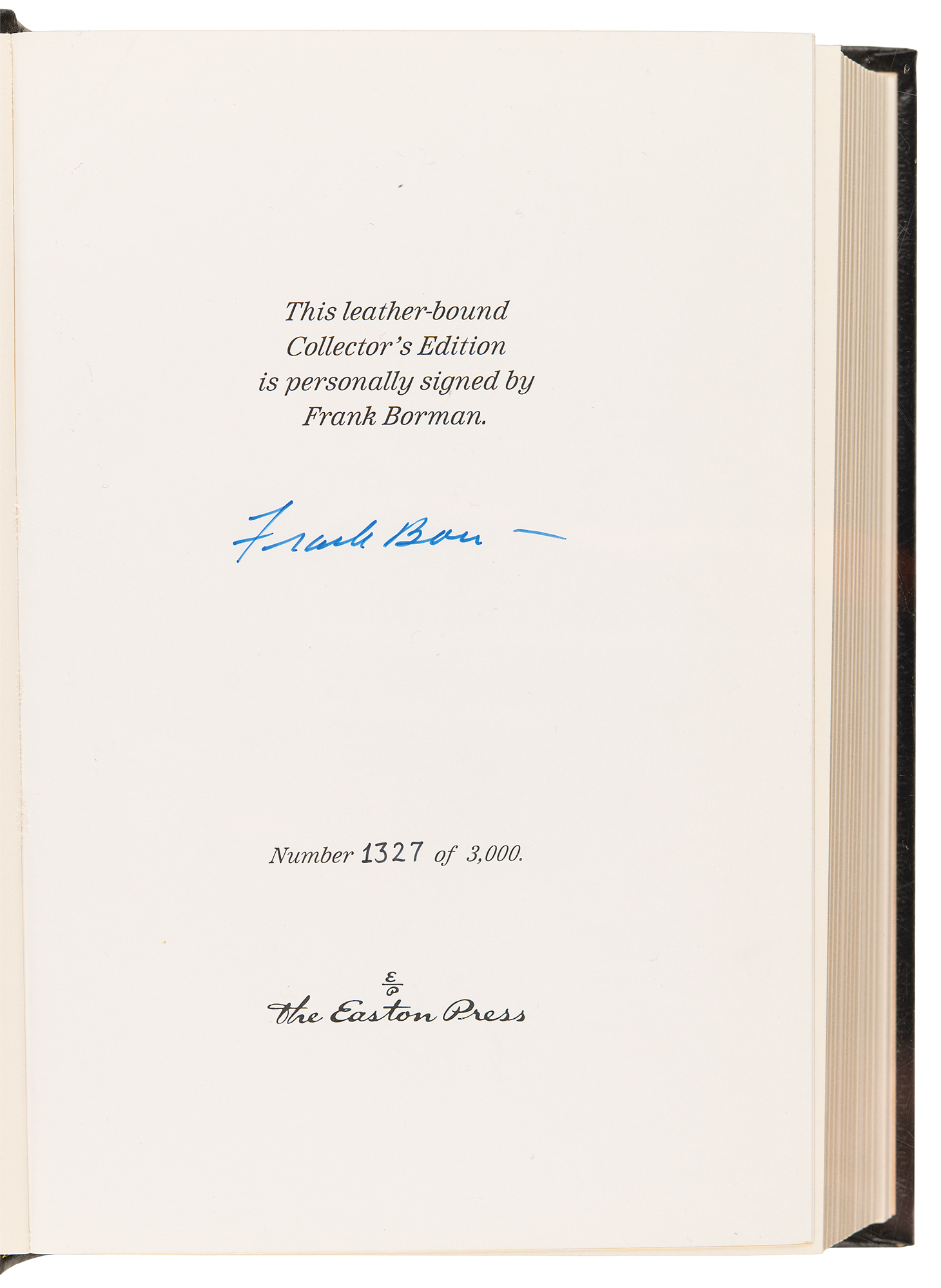 Frank Borman Signed Book - Countdown (Ltd. Ed. #1327/3000) | RR