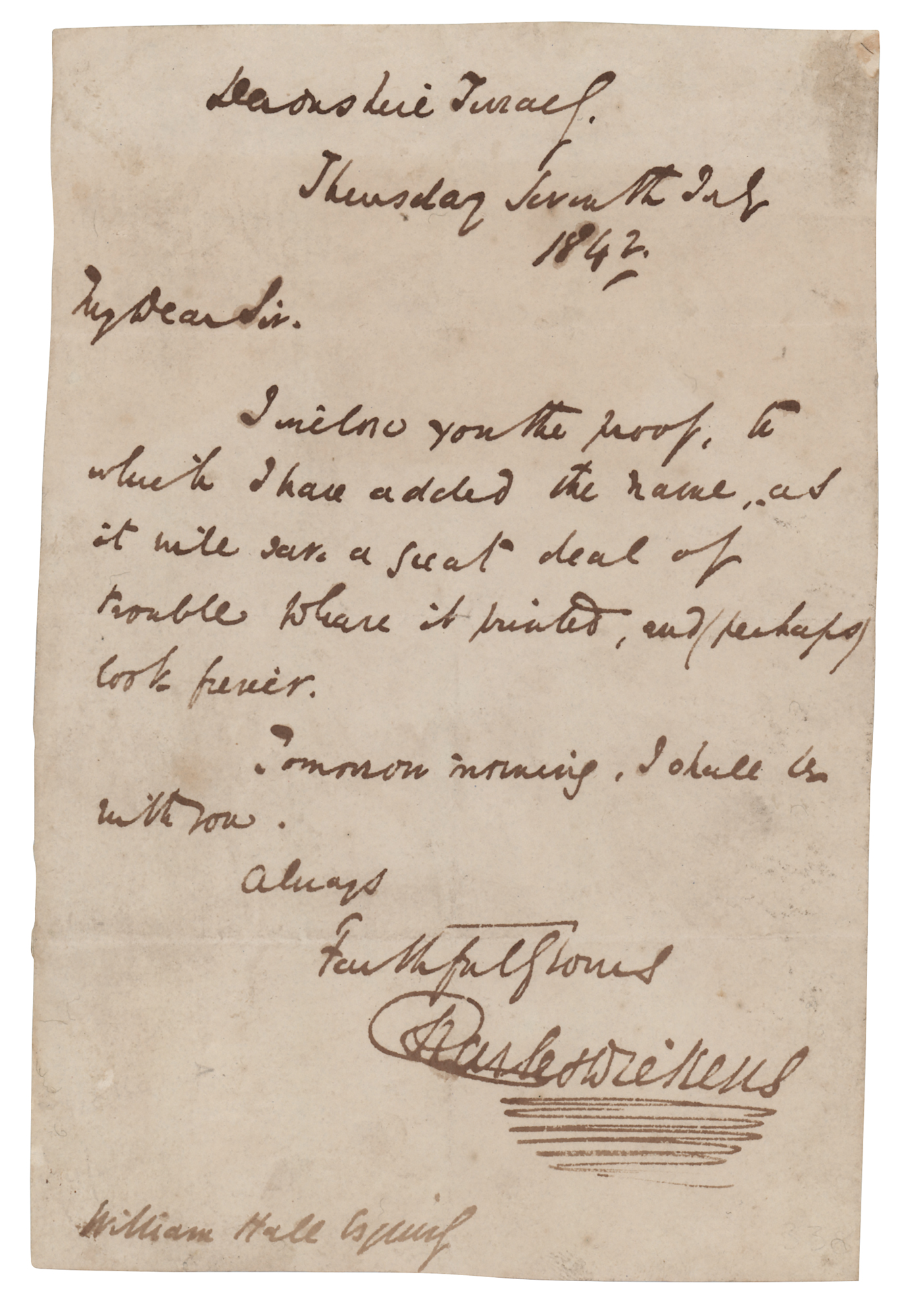 Charles Dickens Autograph Letter Signed | RR Auction
