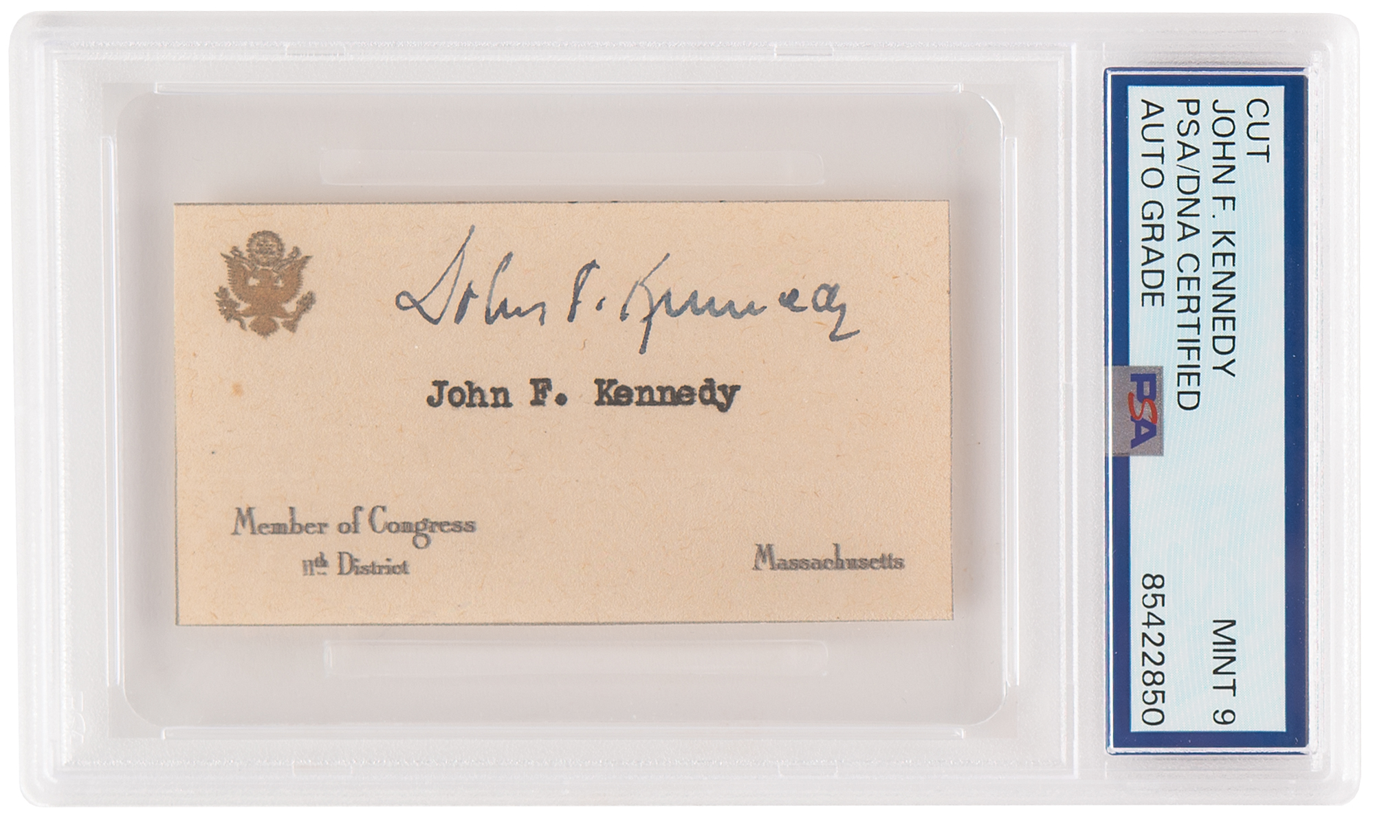 John F. Kennedy Signed Sheet (c. 1946), Printed to Resemble a 'Member