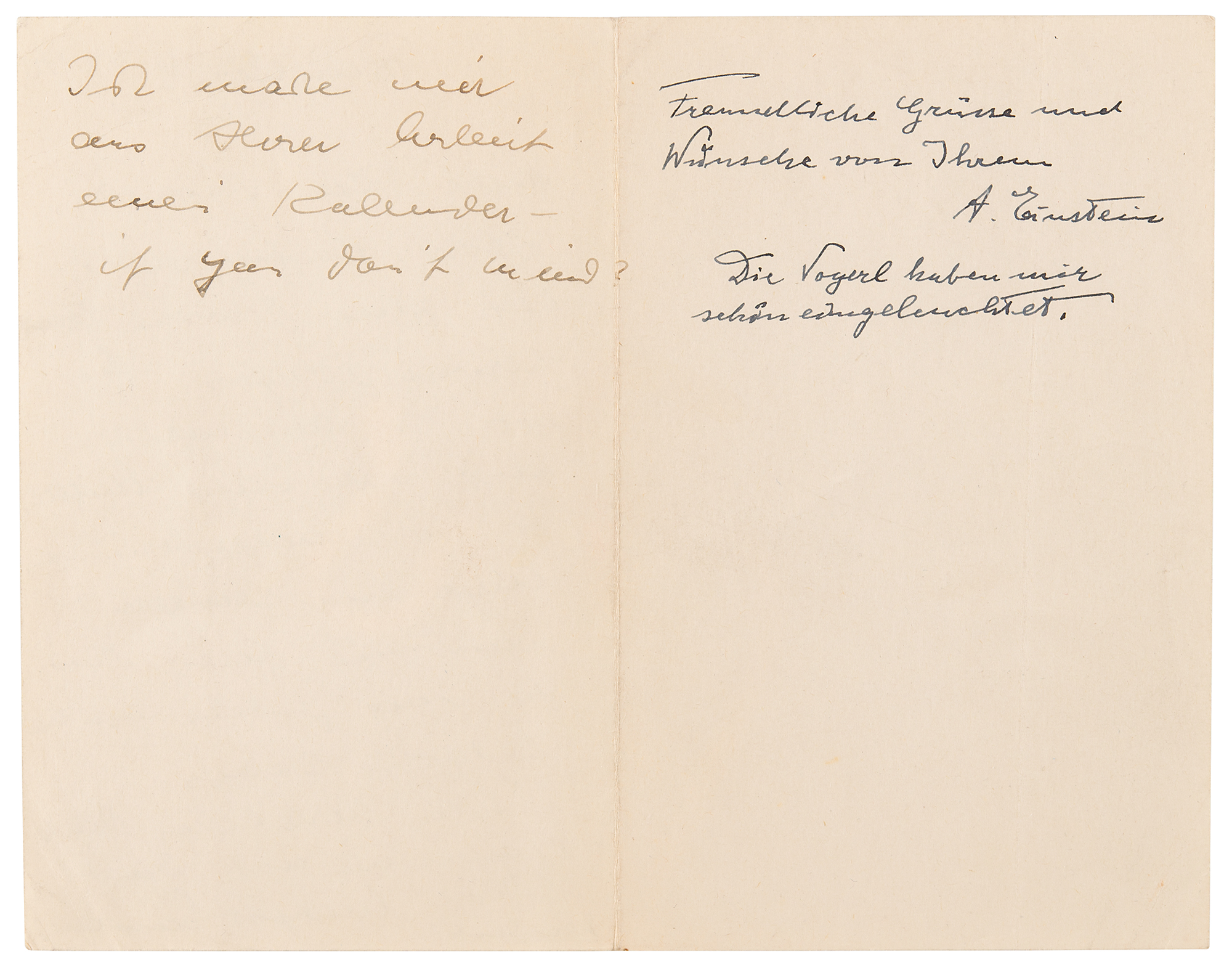 Albert Einstein Autograph Letter Signed (1943) | RR Auction