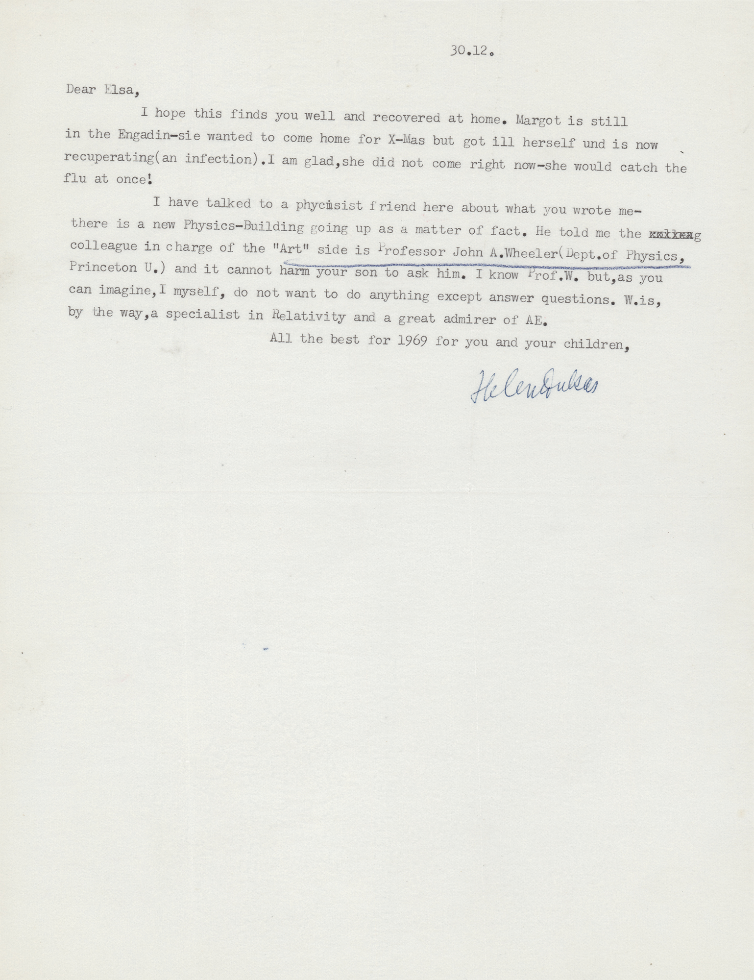 Margot Einstein (3) and Helen Dukas (1) Letters Signed | RR Auction