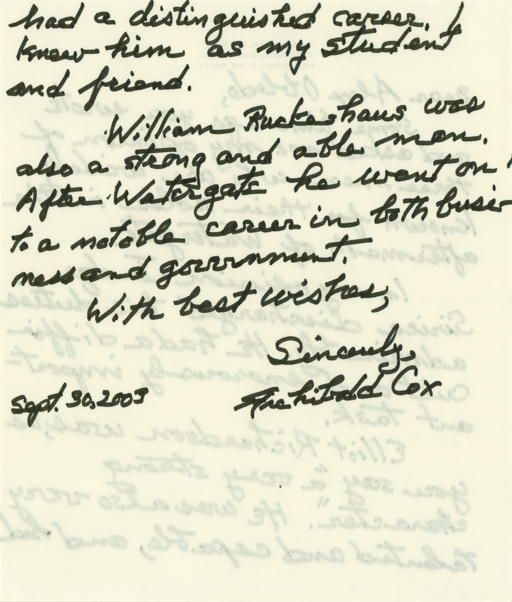 Archibald Cox Autograph Letter Signed on Watergate | RR Auction