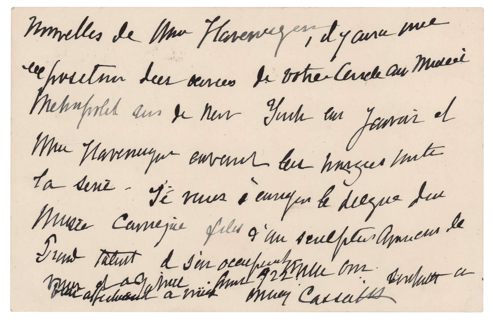 Mary Cassatt Autograph Letter Signed | RR Auction