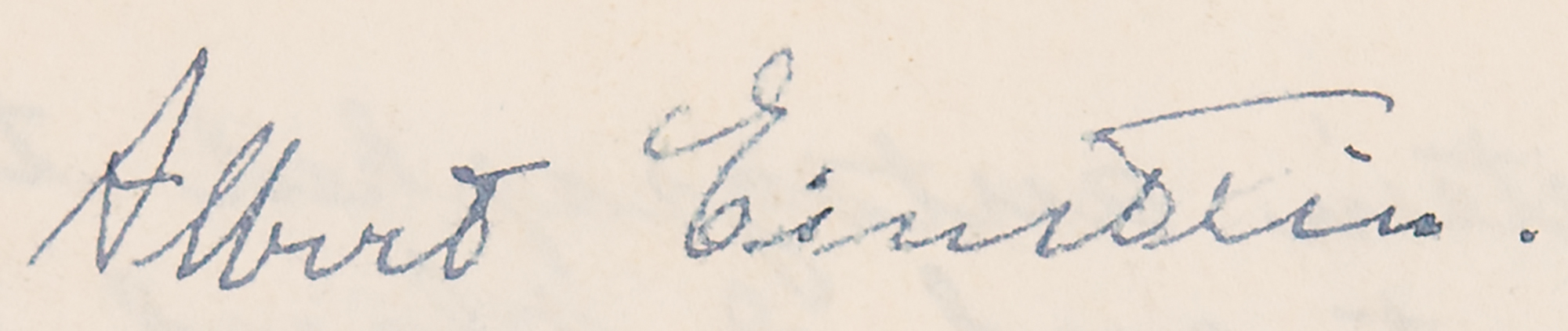 Albert Einstein Signature | RR Auction