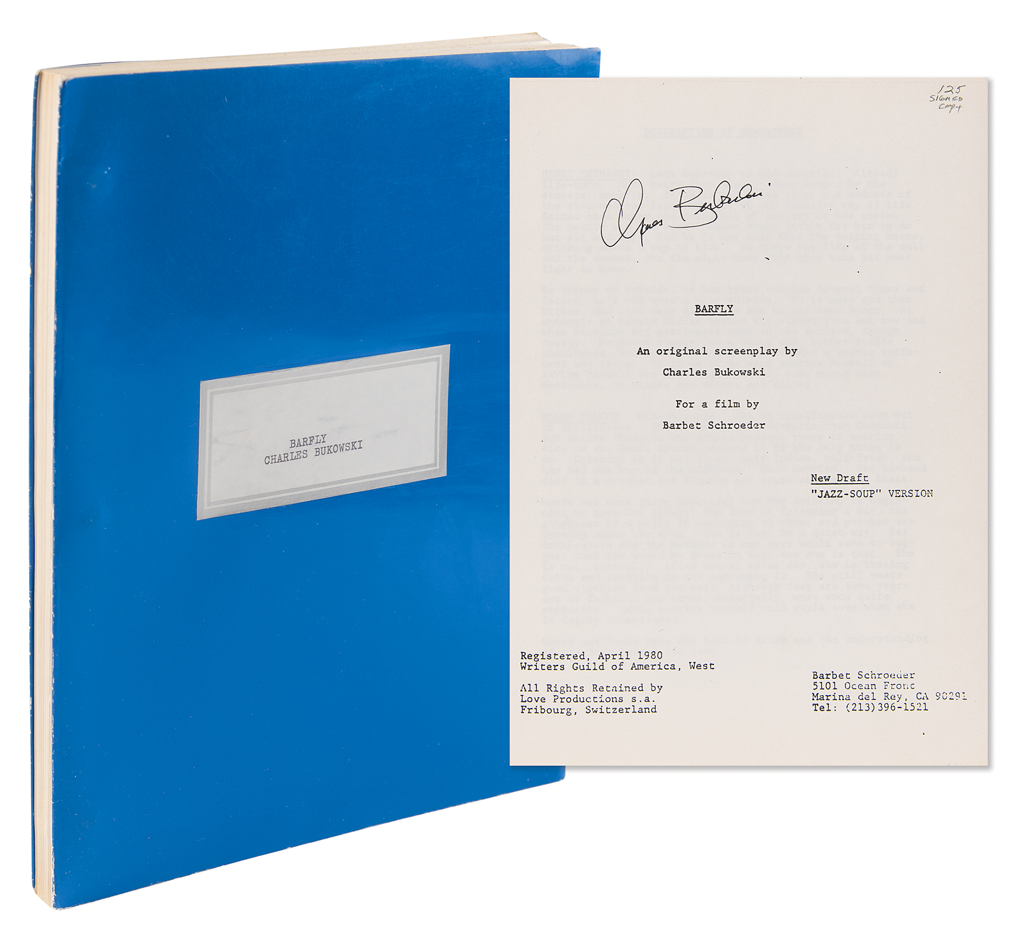 Charles Bukowski Archive of (60+) Autographs, with Letters,