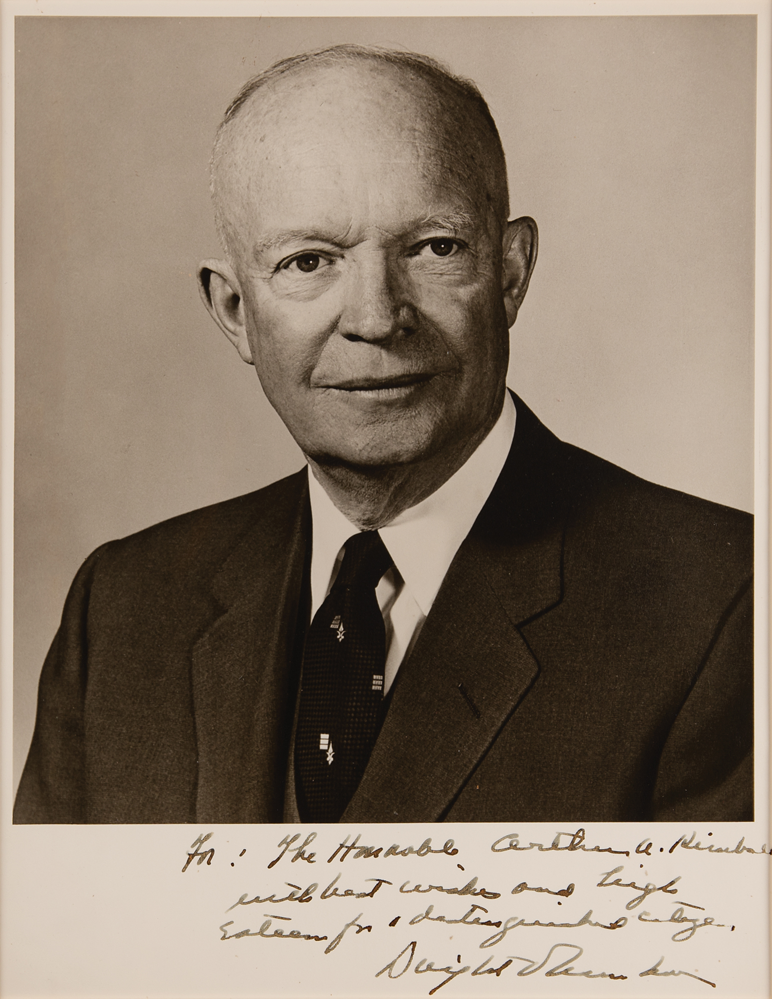 Dwight D. Eisenhower Oversized Signed Photograph to a Nuremberg