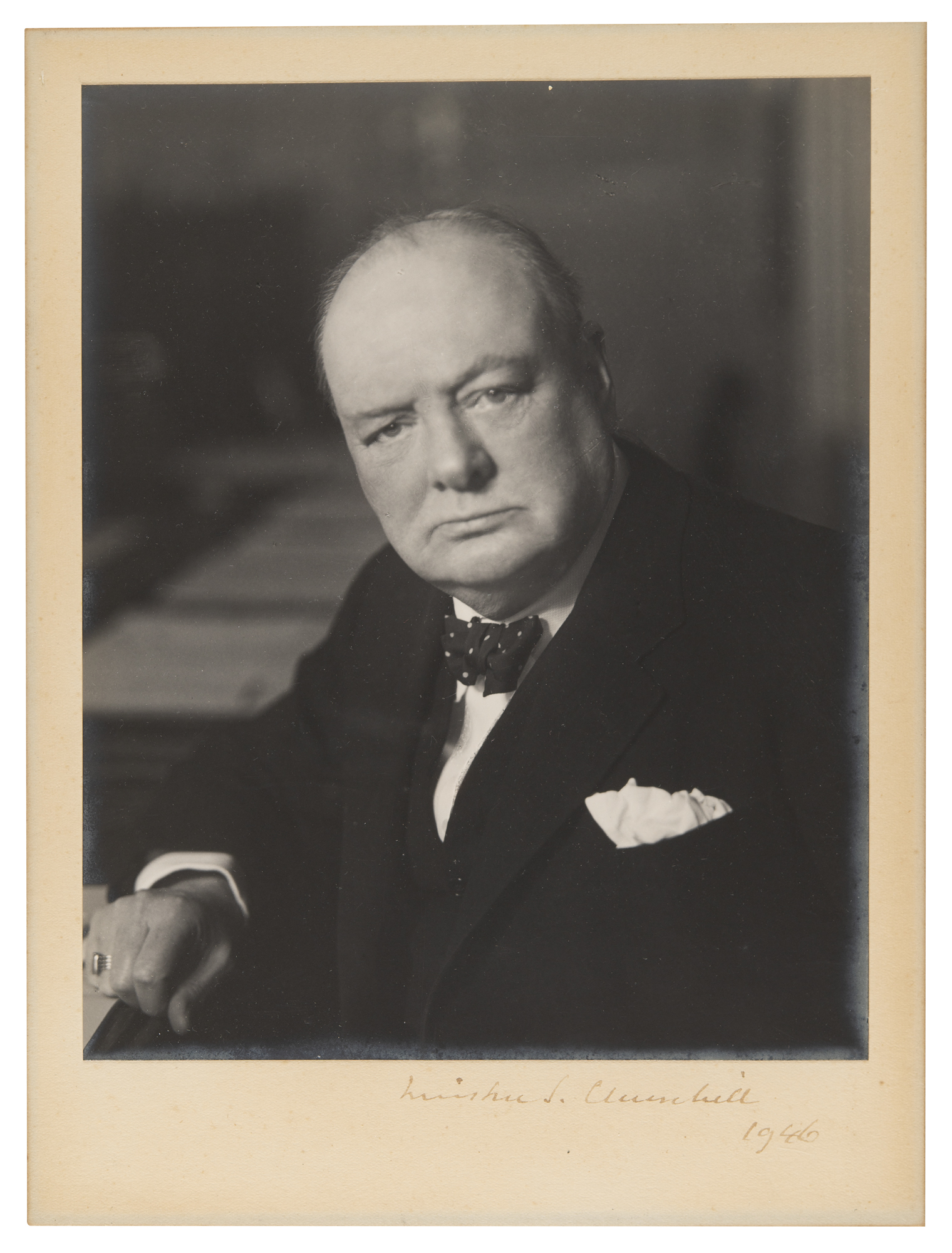 Winston Churchill Signed Photograph by Walter Stoneman | RR Auction