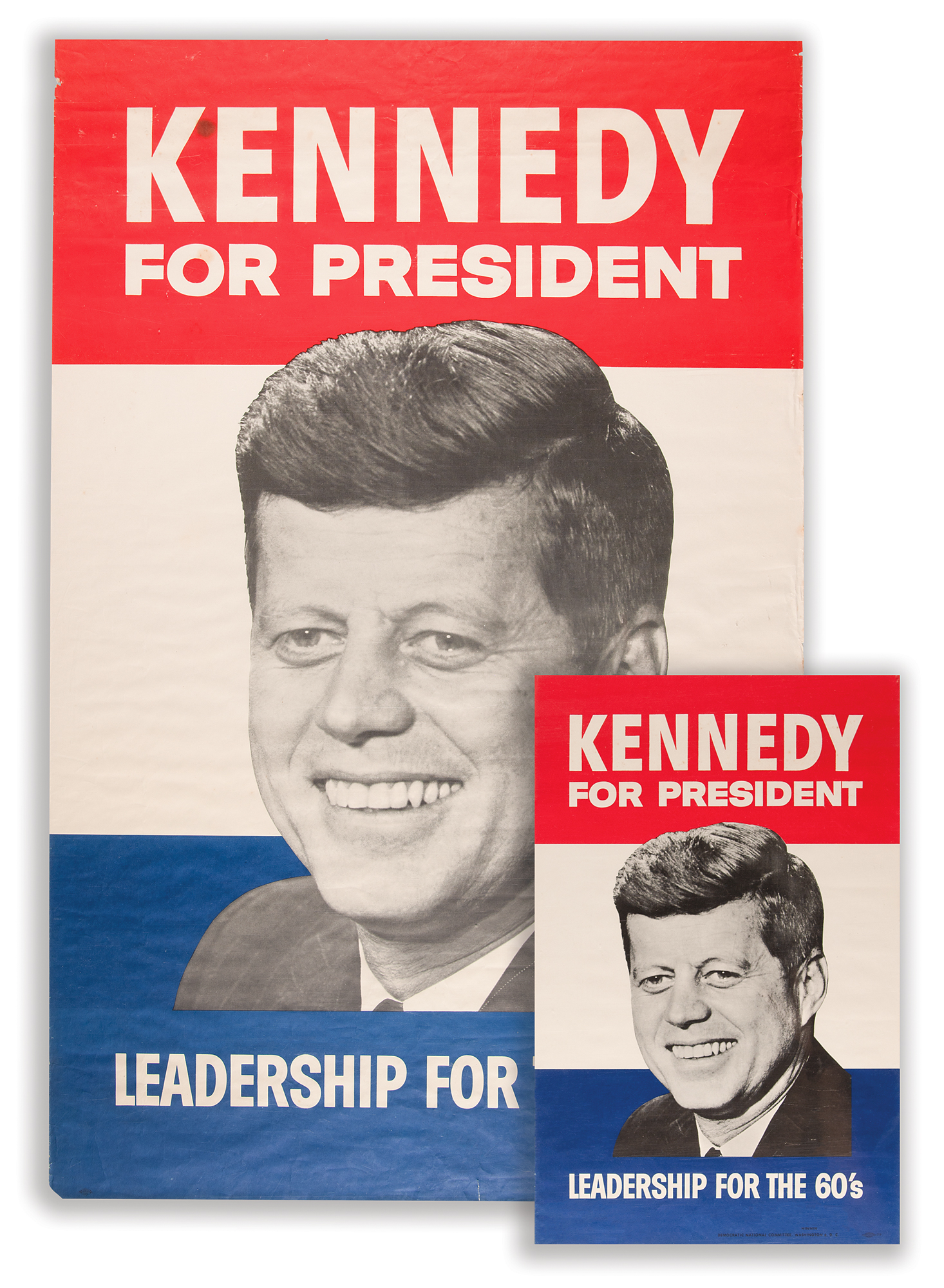 John F. Kennedy (2) Original 1960 Campaign Posters - "Kennedy for