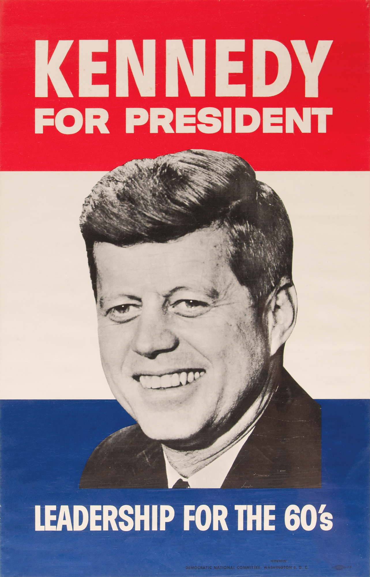 John F. Kennedy (2) Original 1960 Campaign Posters - "Kennedy for