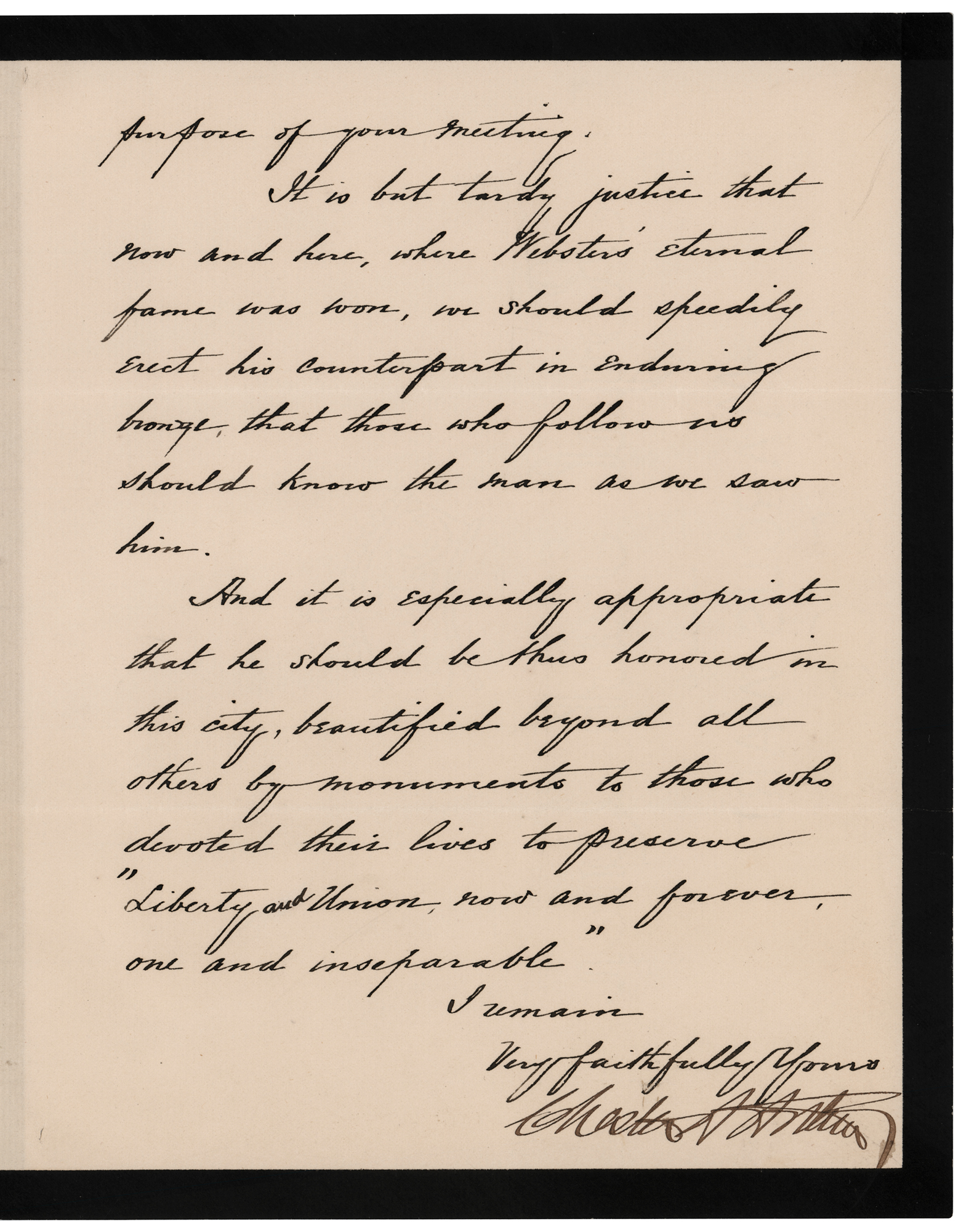 Chester A. Arthur Letter Signed as President on Rare 'Executive