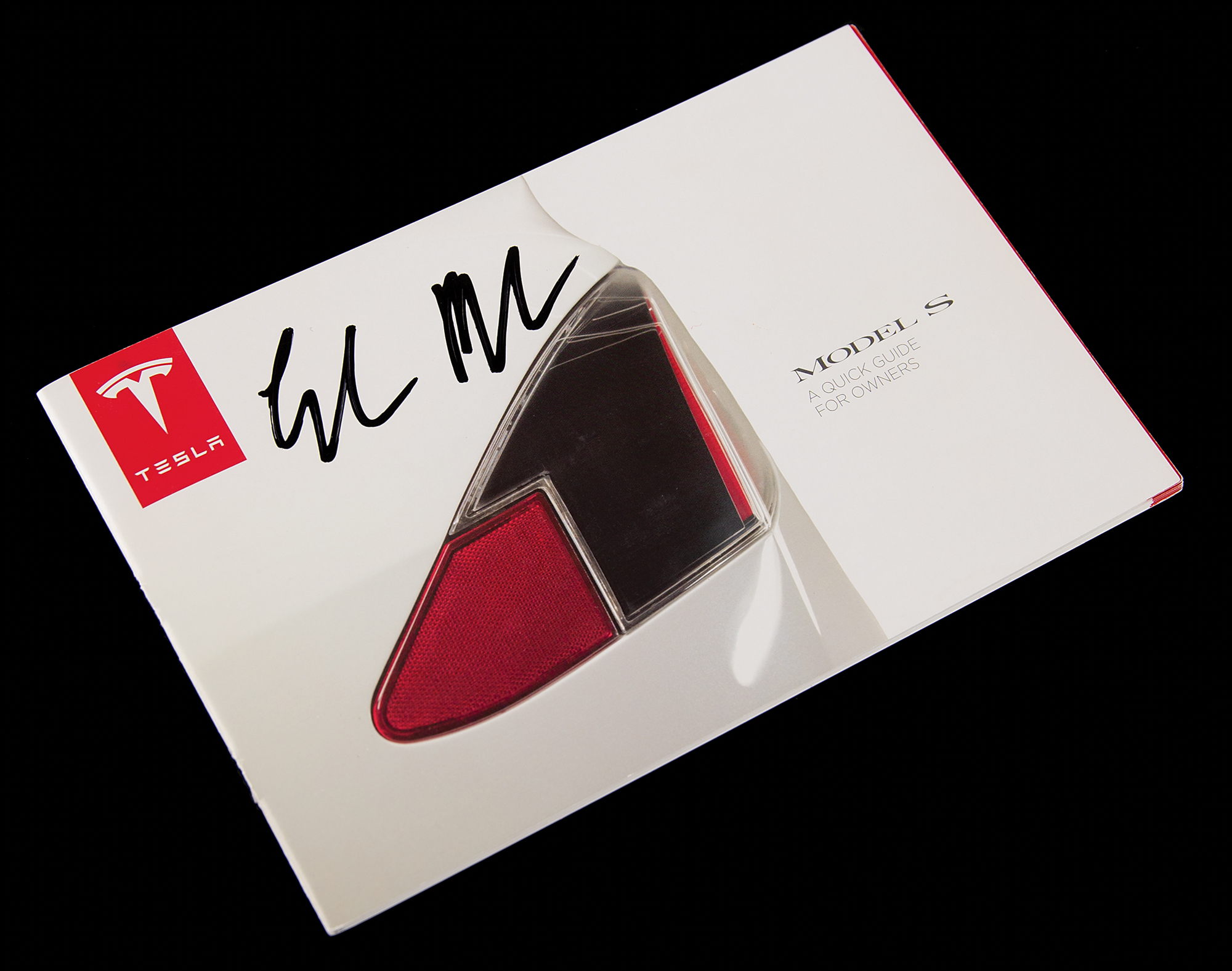 Elon Musk Signed Tesla Model S Quick Guide | RR Auction
