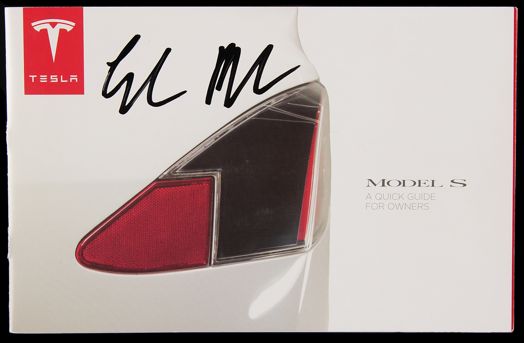 Elon Musk Signed Tesla Model S Quick Guide | RR Auction