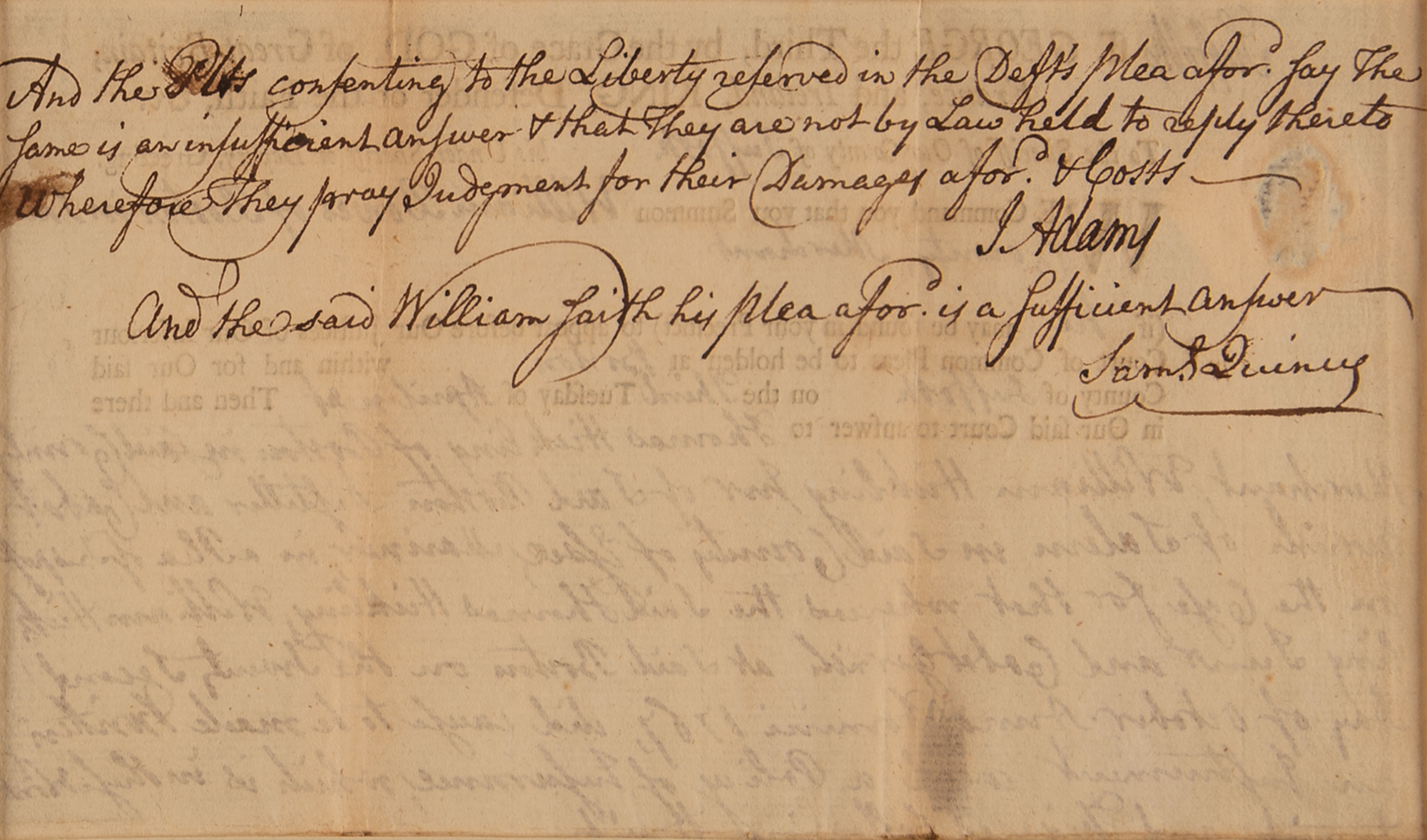 John Adams Autograph Endorsement Signed | RR Auction