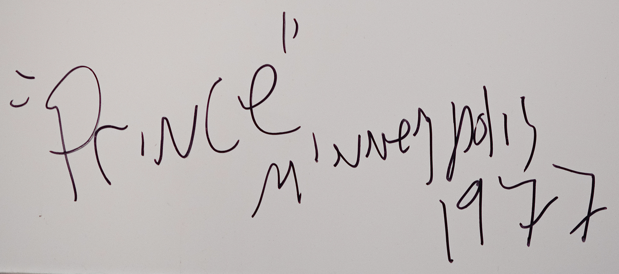 Prince Original 'Minneapolis 1977' Massive Limited Edition Photograph