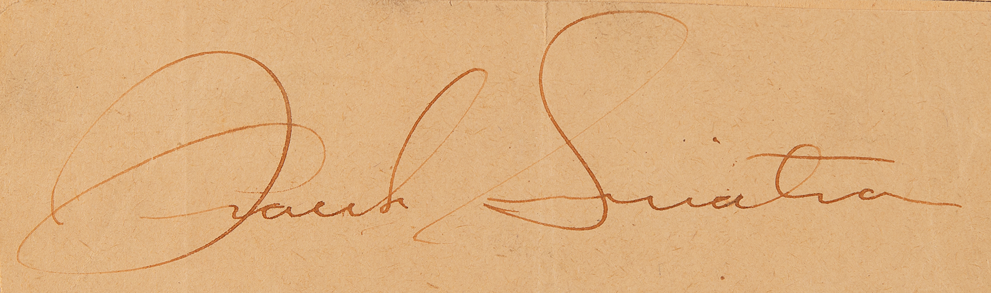 Frank Sinatra Signature | RR Auction