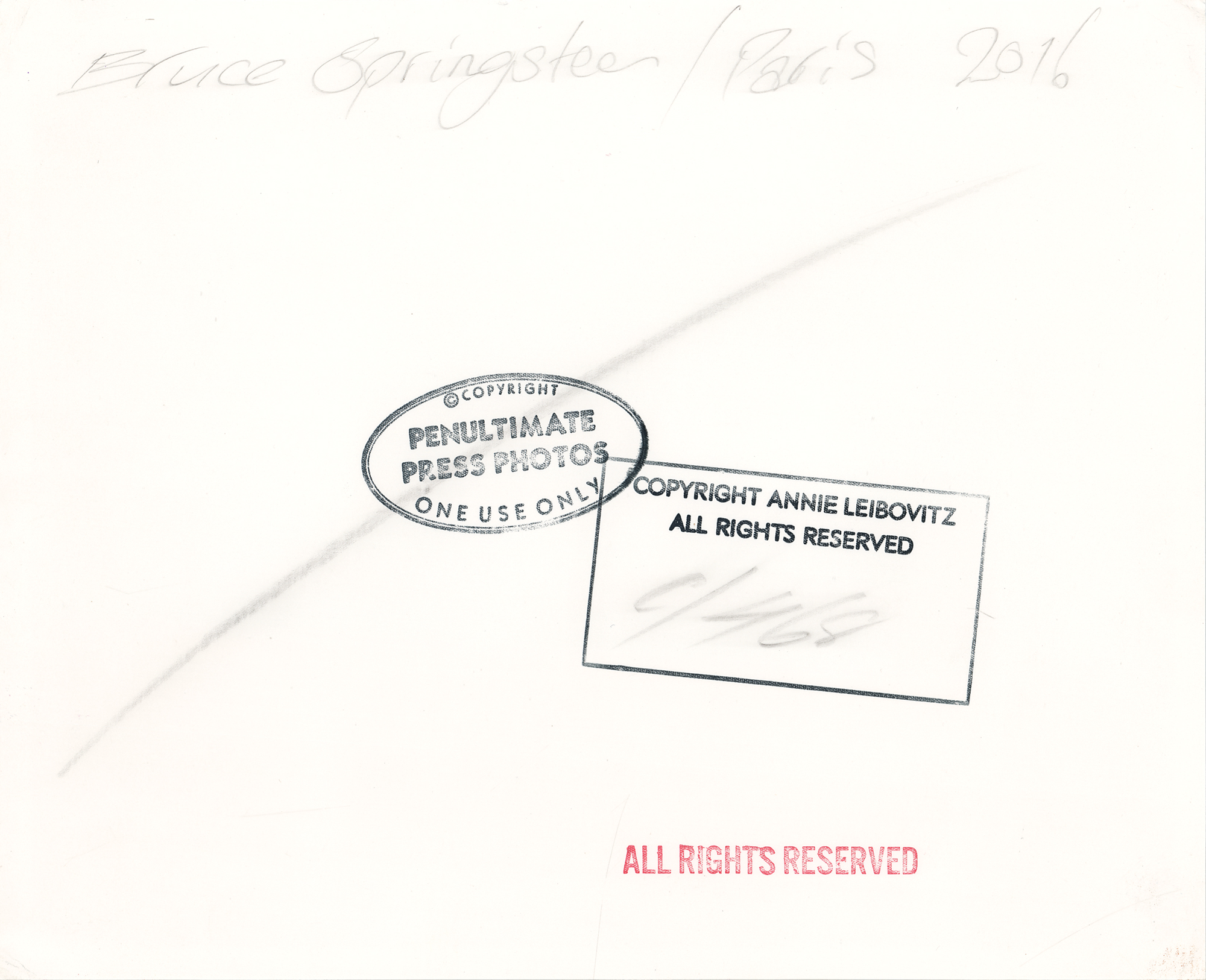 Bruce Springsteen Photographic Print by Annie Leibovitz - On a