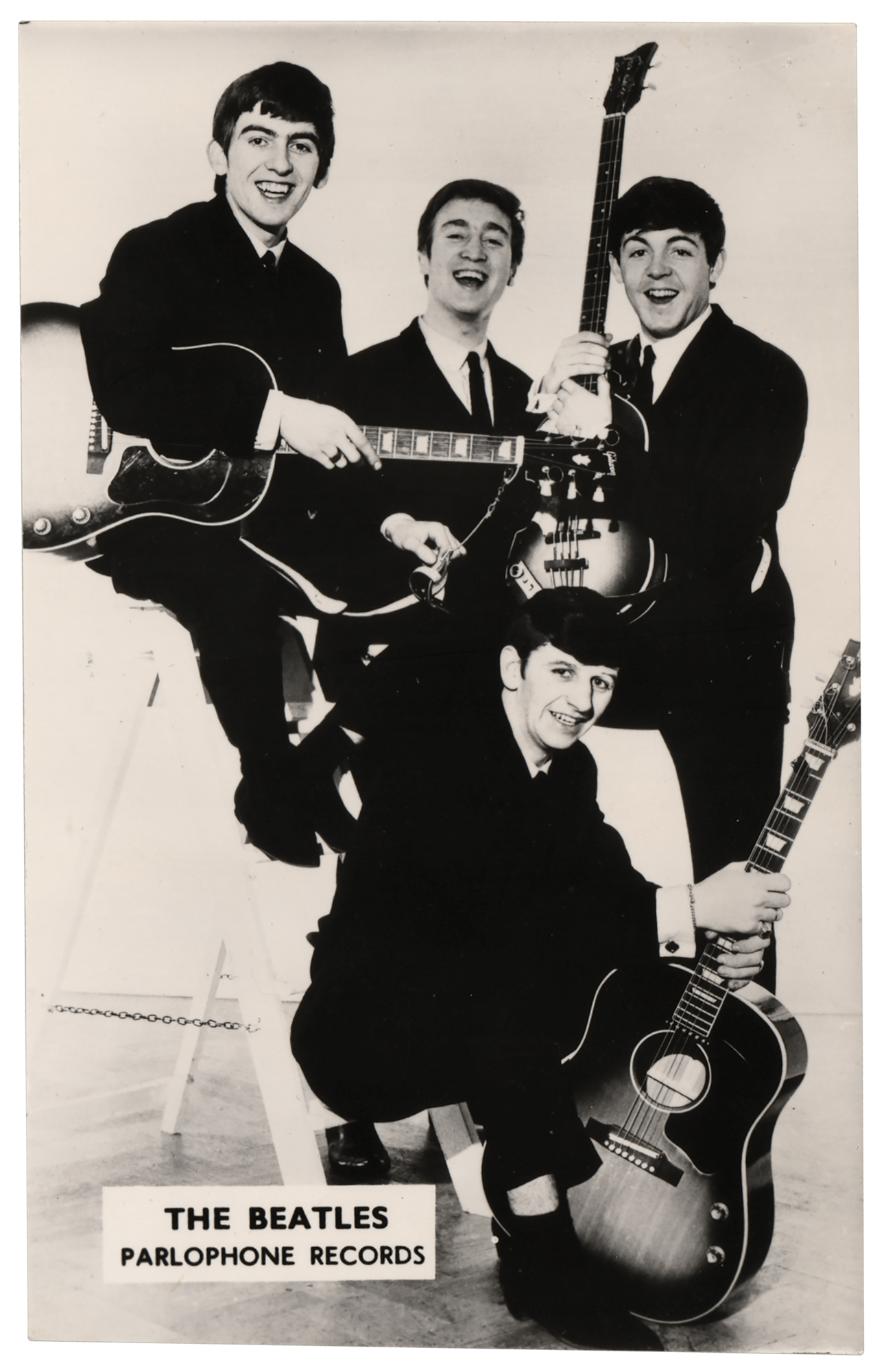 Beatles Original 1963 Parlophone Records Promotional Card | RR Auction