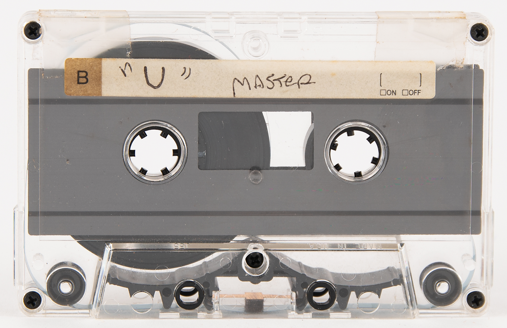 Prince ‘U’ Master Cassette Tape - Rare Prince-Sung Recording for Paula