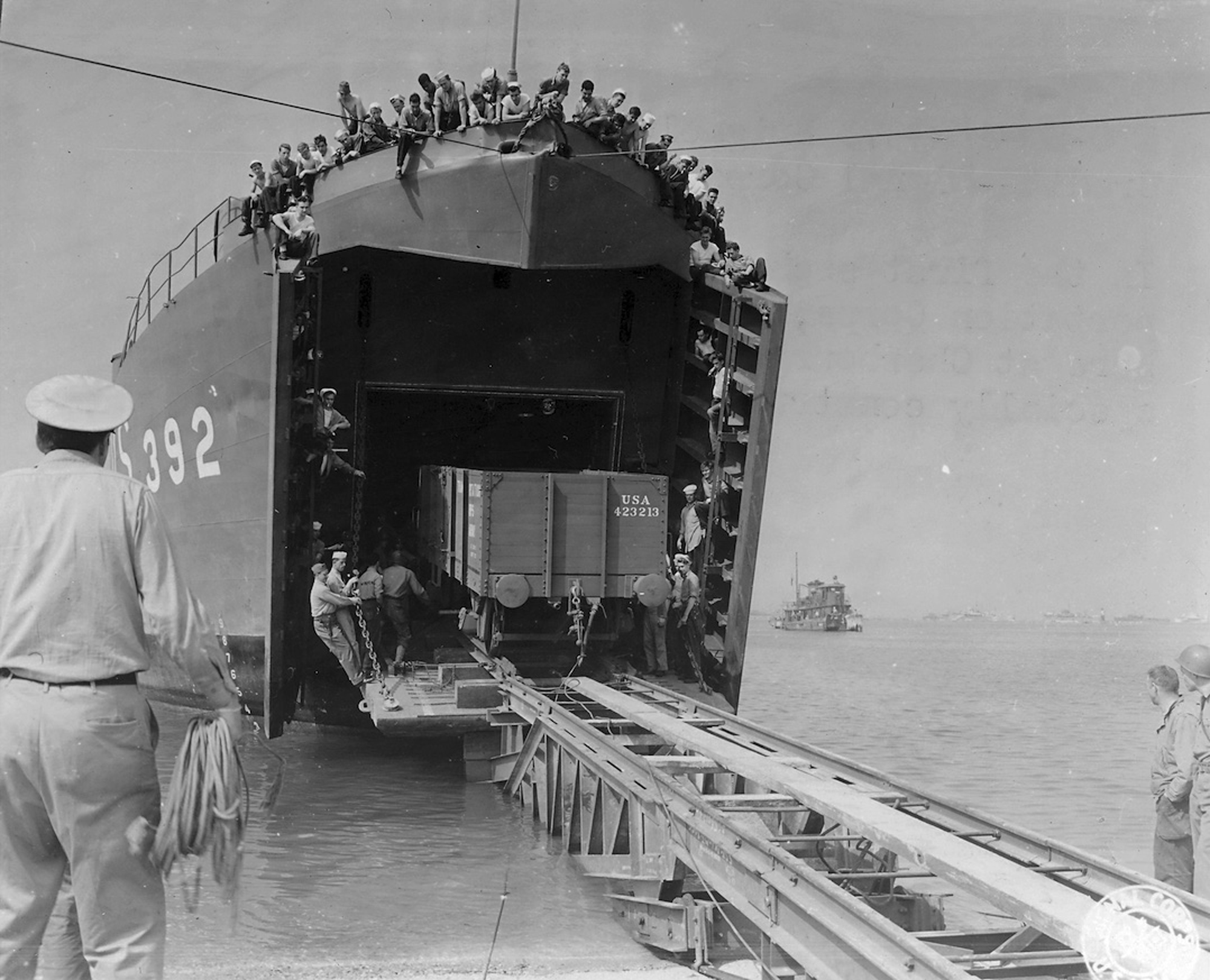 Normandy Invasion Flag from USS LST-392 - Rare 48-Star Naval Ensign