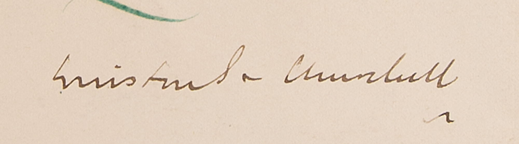 Winston Churchill Hand-Illuminated Signed Quotation: "This was