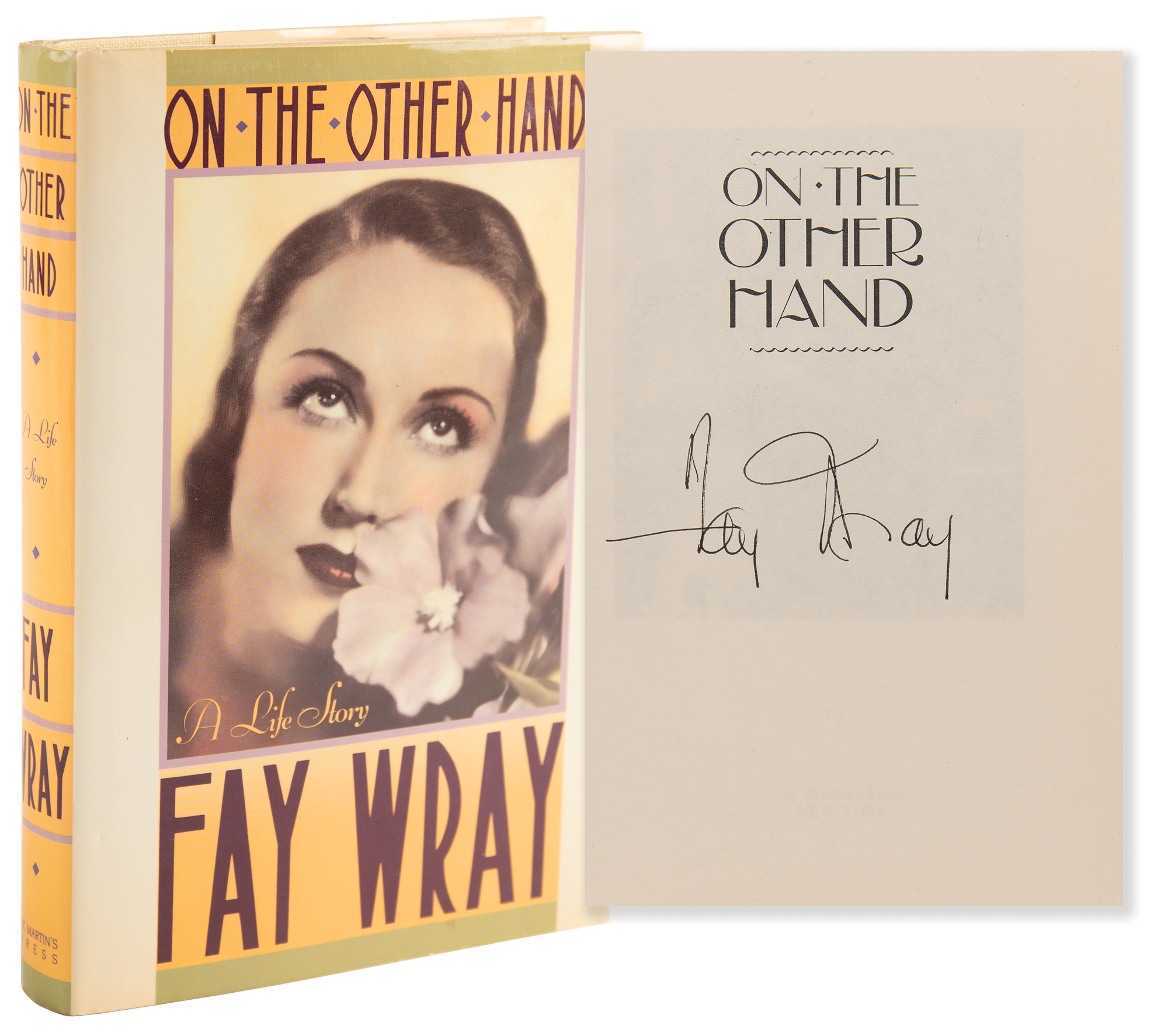 Fay Wray Signed Book - On the Other Hand | RR Auction