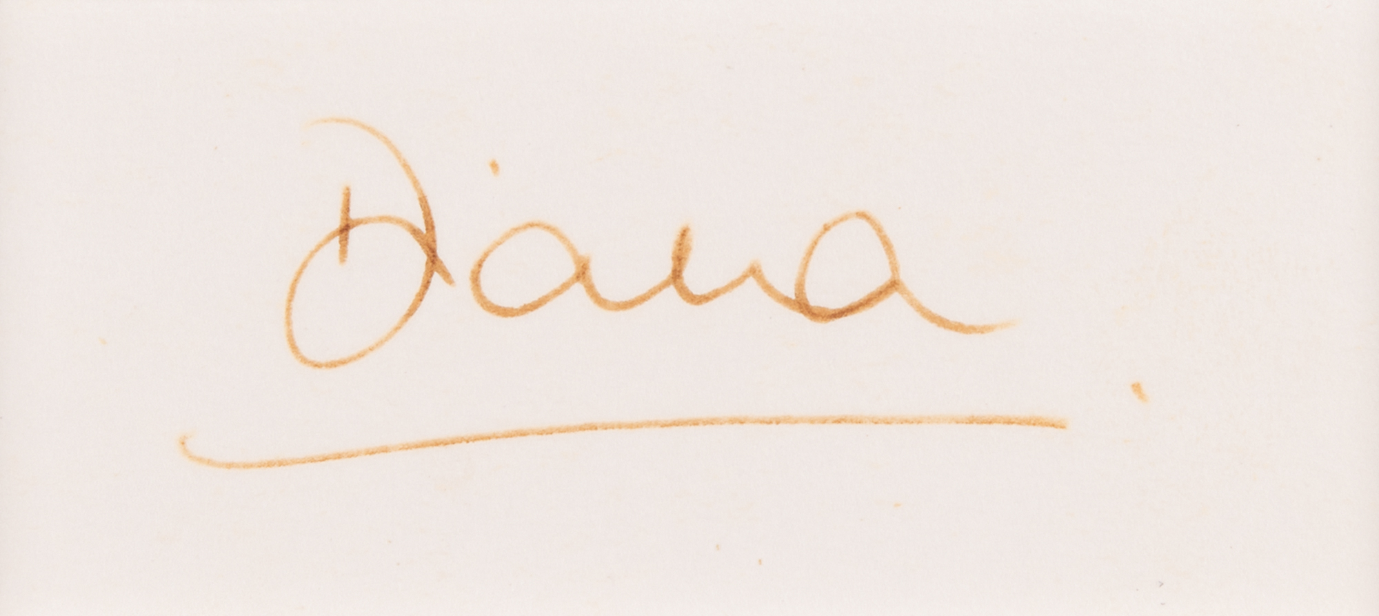 Princess Diana Signature | RR Auction