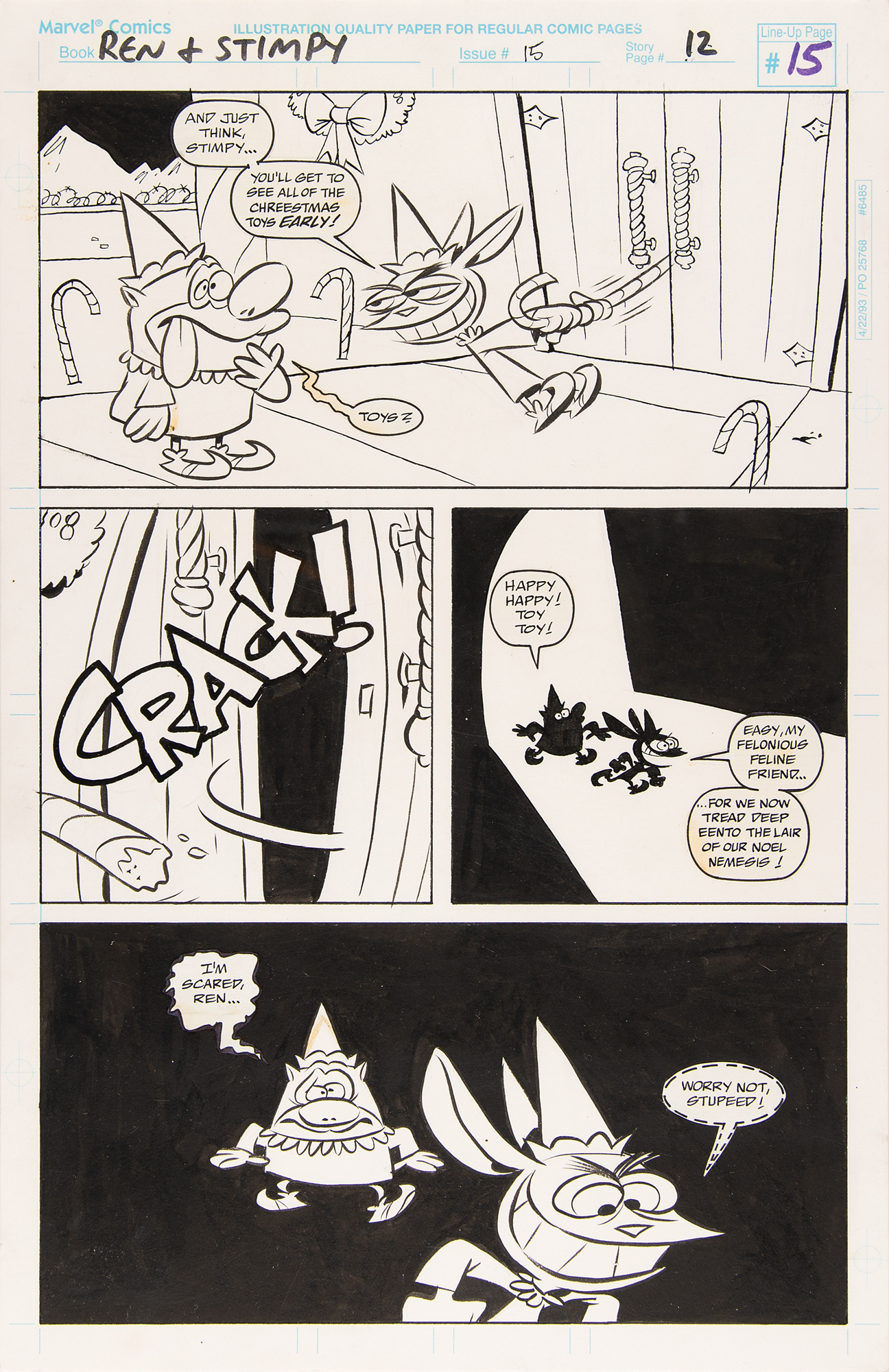 The Ren & Stimpy Show Original Comic Book Artwork | RR Auction