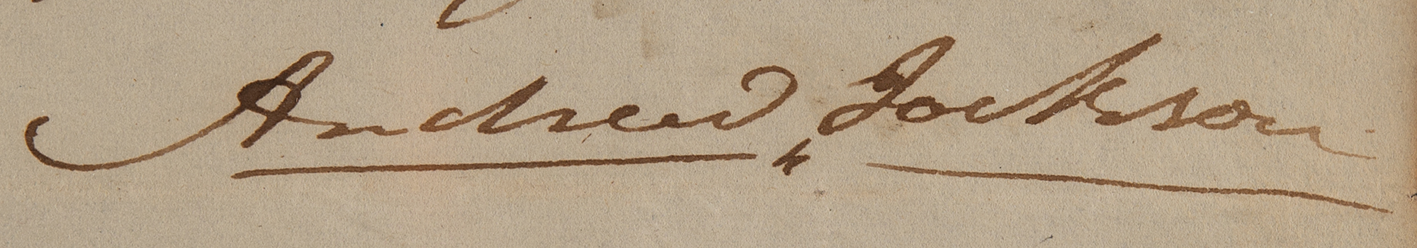 Andrew Jackson Autograph Letter Signed: "Your horse has