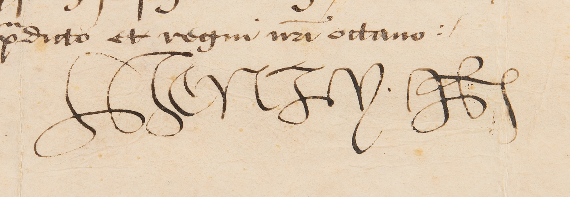 King Henry VIII Document Signed, Ratifying the Treaty of London