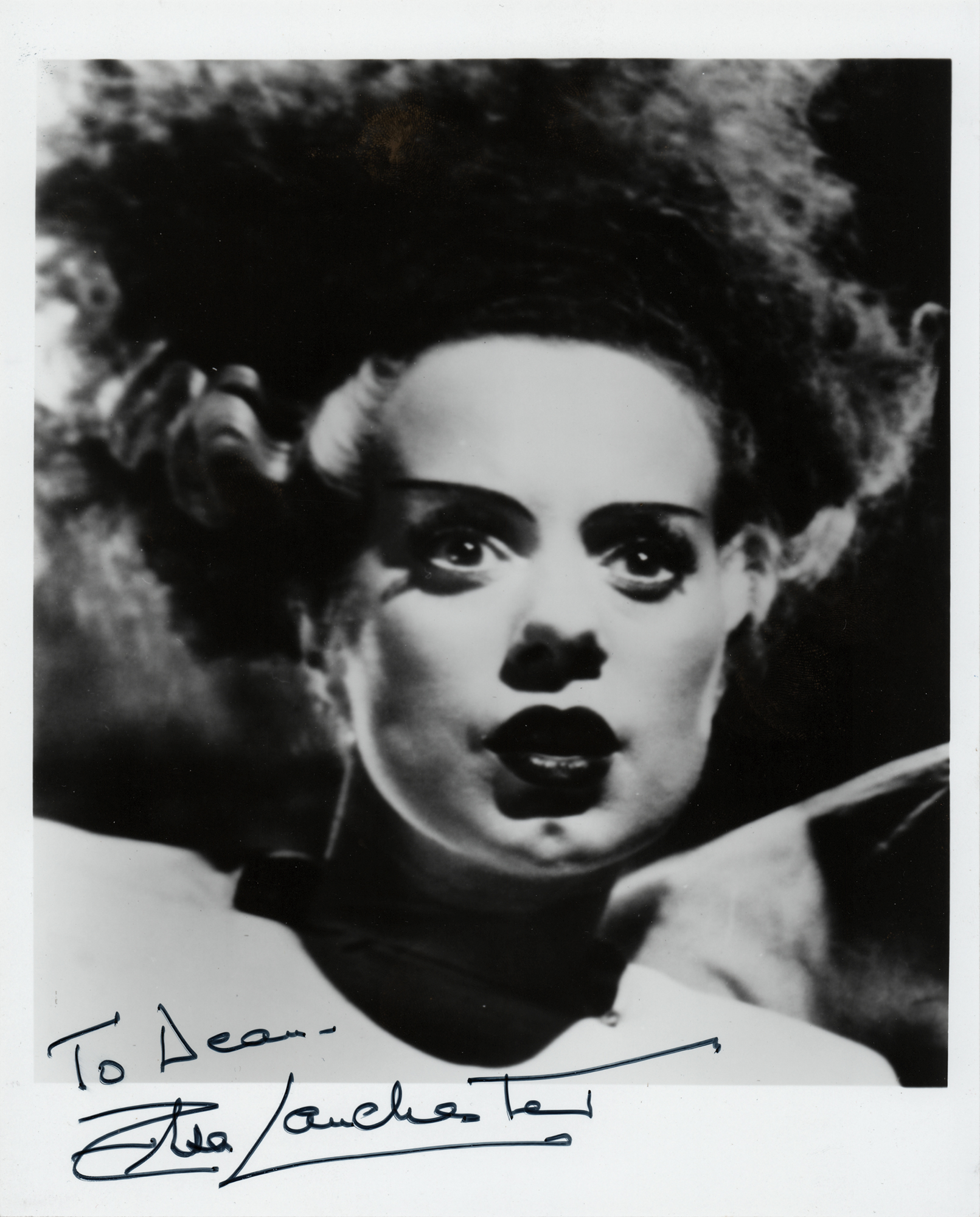 Elsa Lanchester Signed Photograph as the Bride of Frankenstein | RR