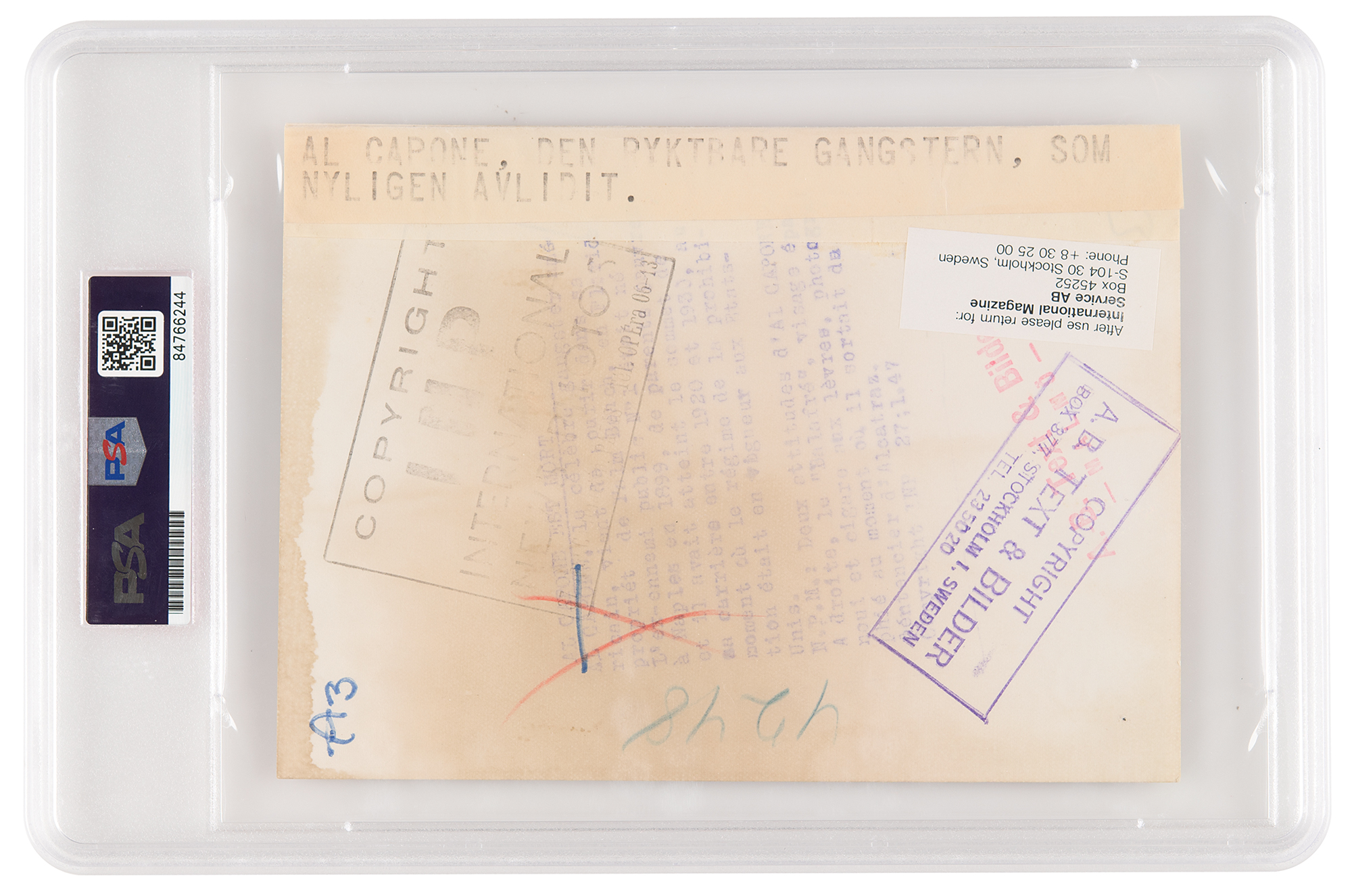 Al Capone (4) Items - Photographs and Magazine | RR Auction
