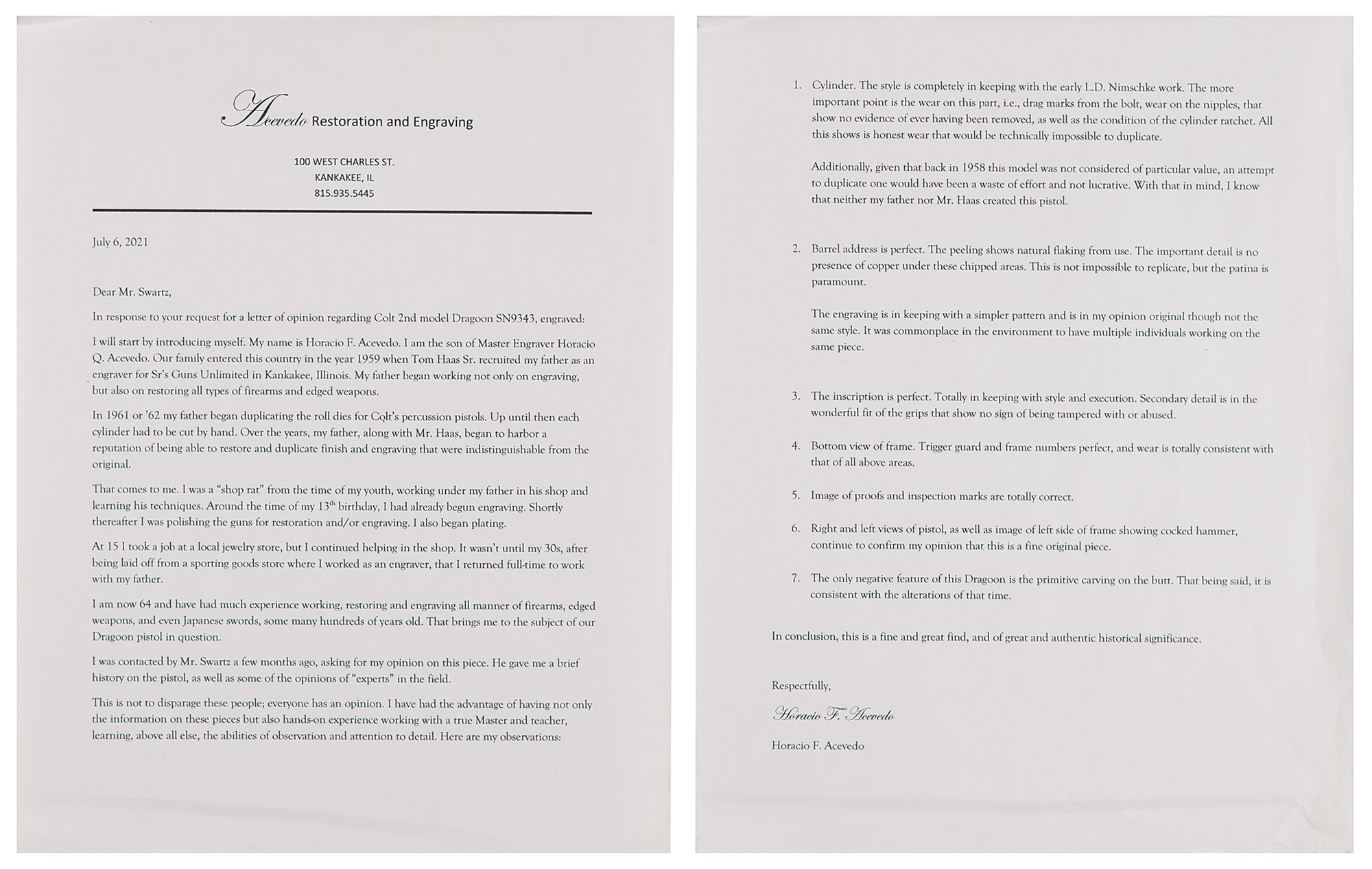 “Defender of Texas” Samuel Colt’s Presentation