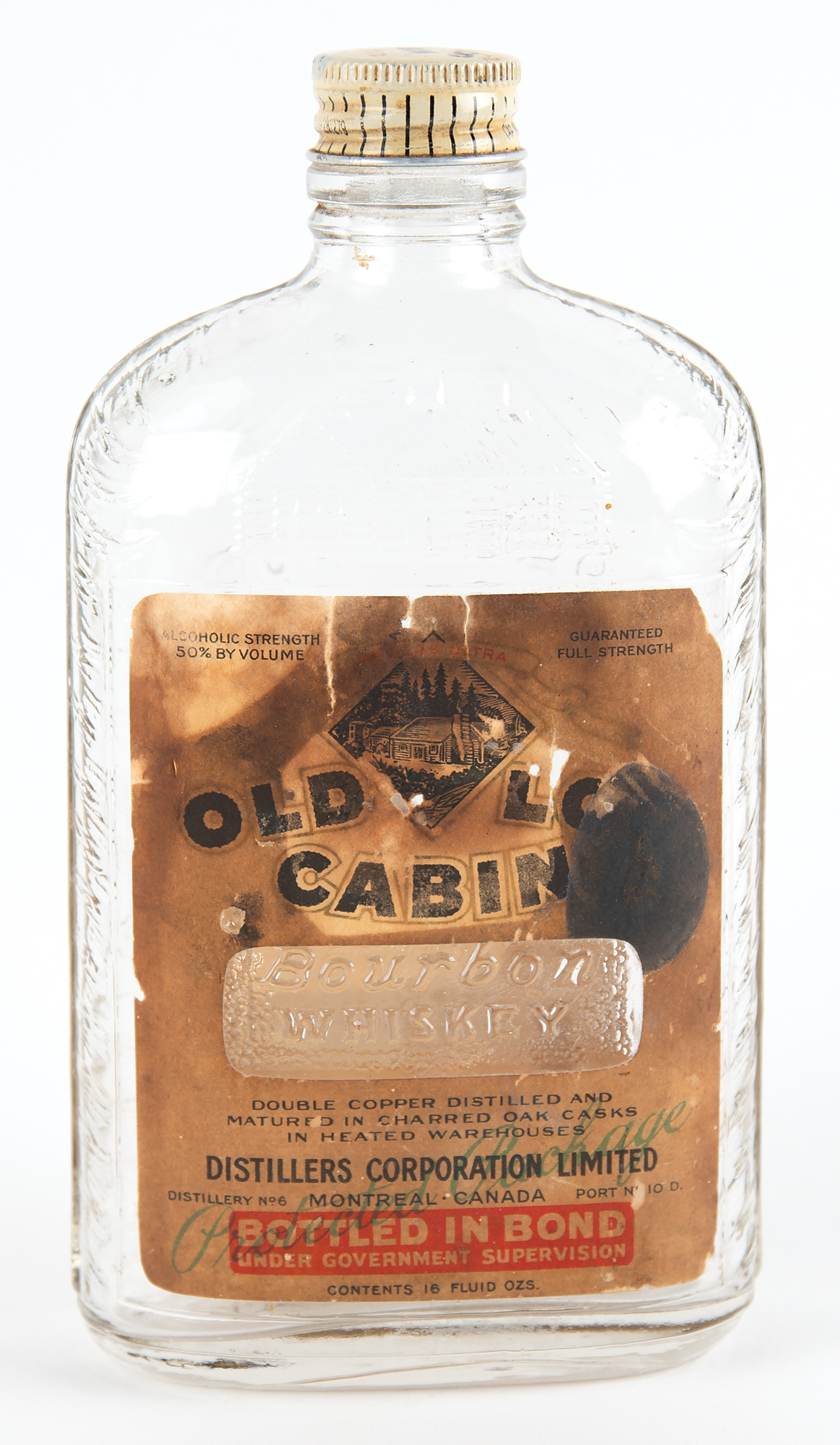 [Al Capone] Prohibition Ephemera with an Old Log Cabin Whiskey Bottle,