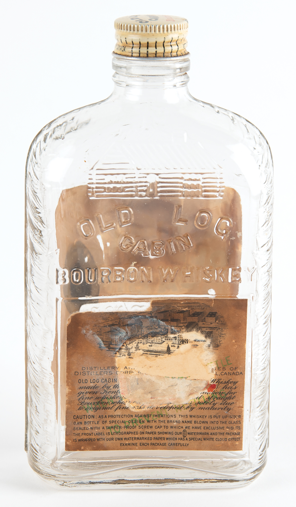 [Al Capone] Prohibition Ephemera with an Old Log Cabin Whiskey Bottle,