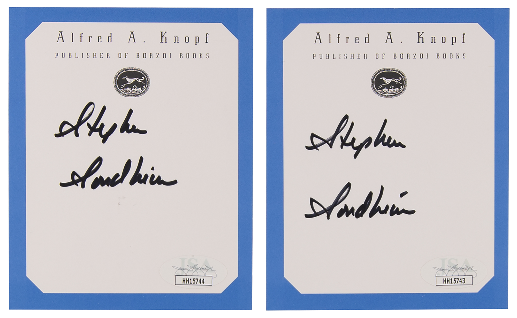Stephen Sondheim (2) Signed Books | RR Auction