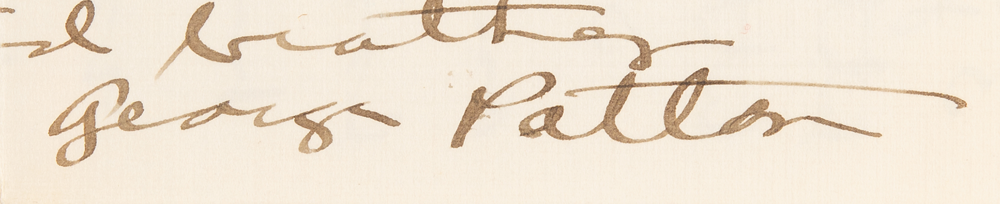 George S. Patton Autograph Letter Signed from West Point on His Future