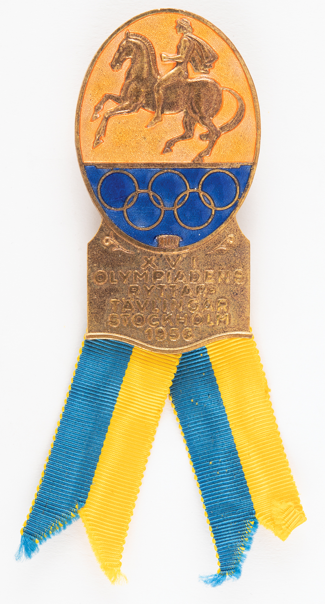 Stockholm 1956 Summer Olympics Organizing Committee Badge | RR Auction