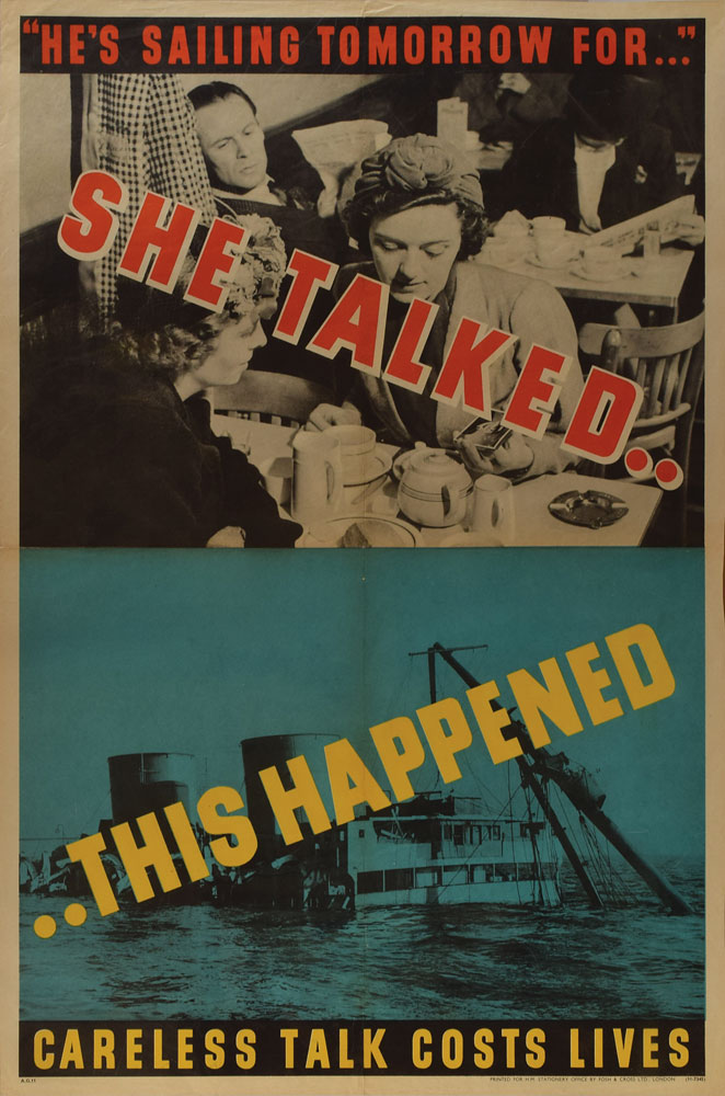 WWII 'She Talked' Poster | RR Auction