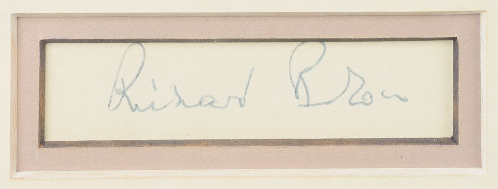 Elizabeth Taylor, Richard Burton, and Noel Coward Signature Display