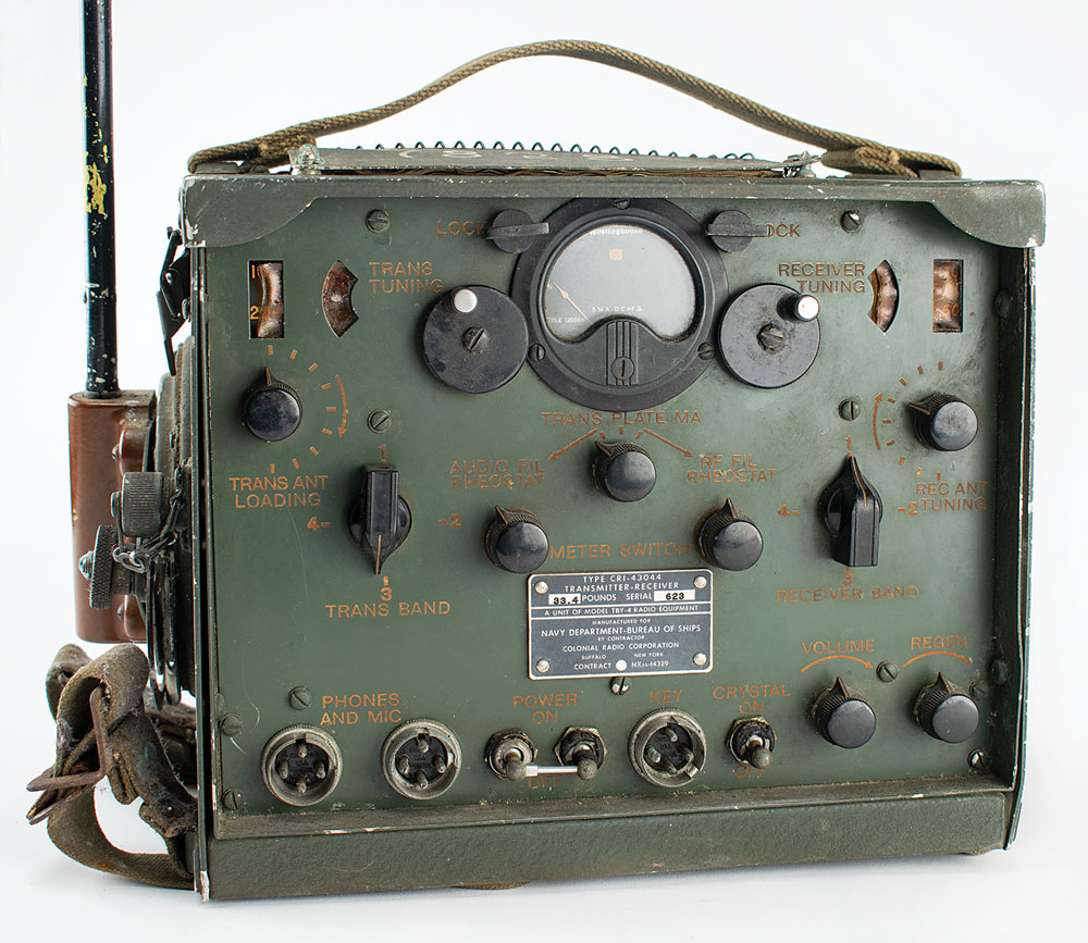 WWII American TBY 4 Two Way Radio Transmitter Receiver RR Auction