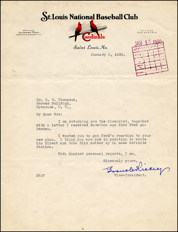 Branch Rickey | RR Auction