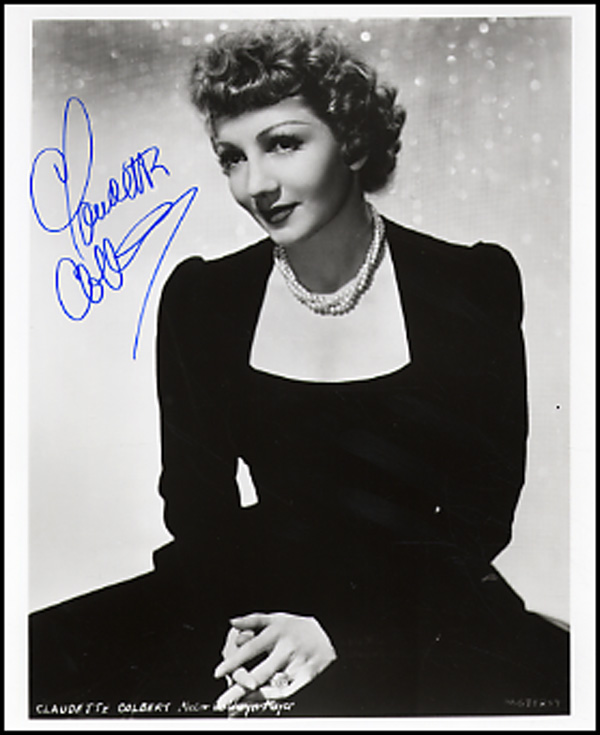 Claudette Colbert Color