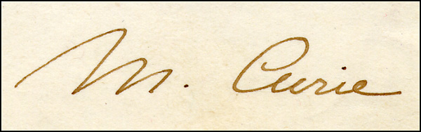 Marie Curie | RR Auction