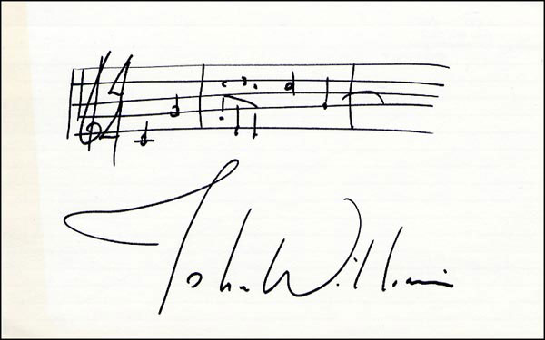 John Williams Signature NotenPunkt Der Laden Für Musikalien
