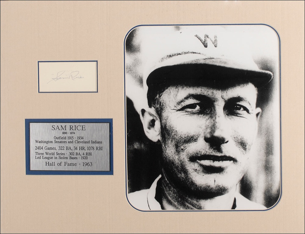 Sam Rice | RR Auction