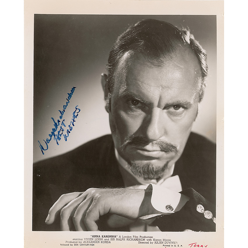 Ralph Richardson | Sold for $123 | RR Auction