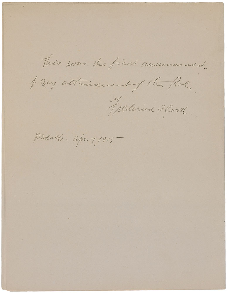 Frederick Cook | RR Auction